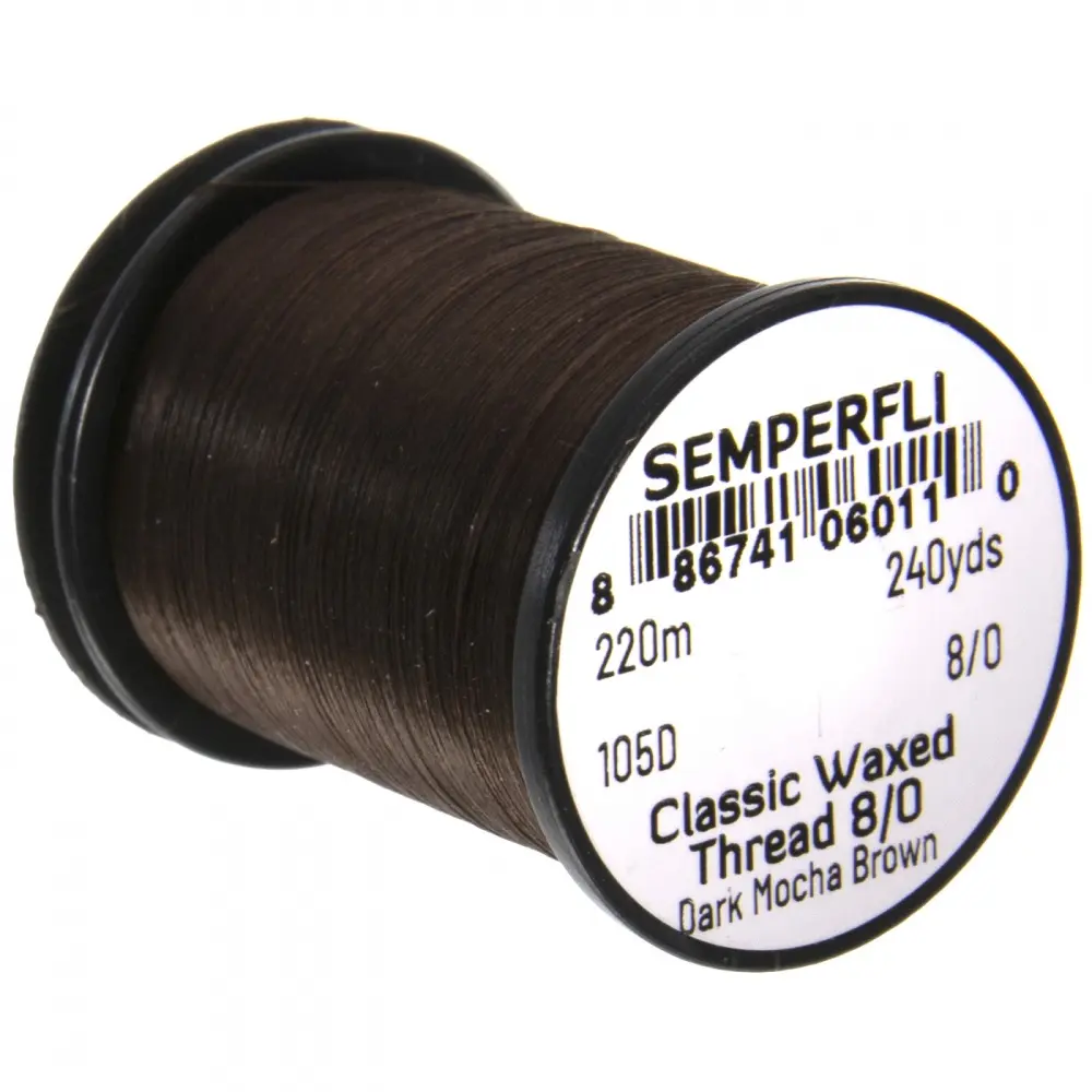 Semperfli Classic Waxed Thread 8/0 - Claret | Kindale Fly Fishing