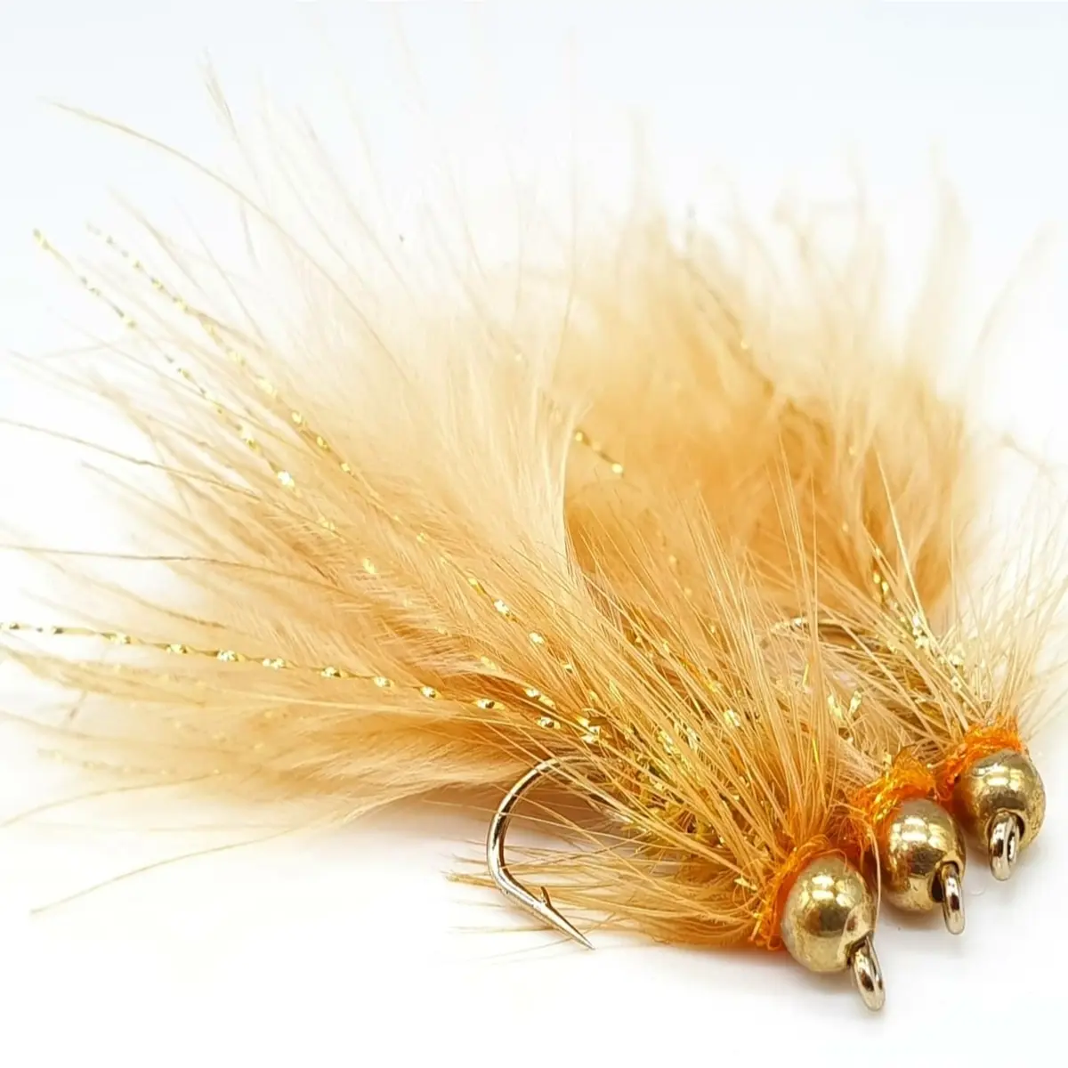 Tan and Gold Woolly Bugger - #10 | Kindale Fly Fishing