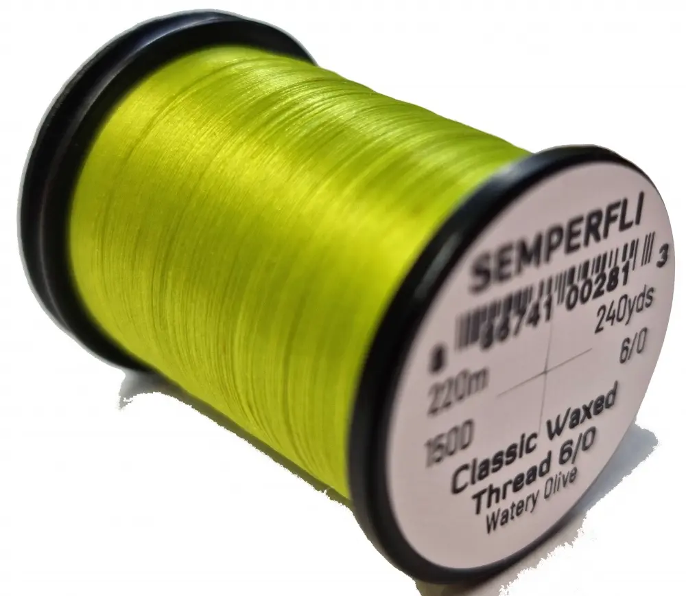 Classic Waxed Thread 6/0 - Medium Olive | Kindale Fly Fishing