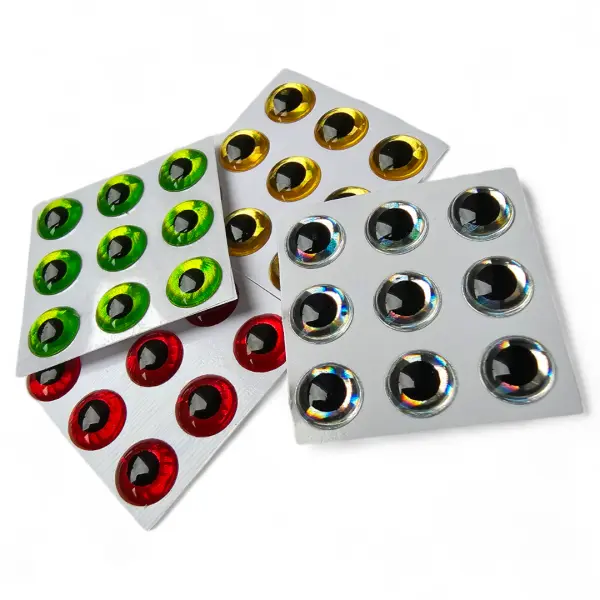 3D Holographic Epoxy Eyes - 5mm - Gold | Kindale Fly Fishing