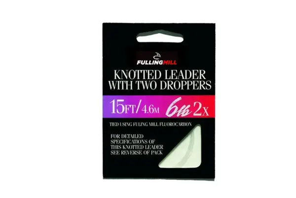 Fulling Mill Leader 15FT With 2 Droppers | Kindale Fly Fishing