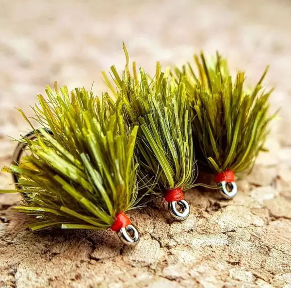 Olive Neon Blobs | Kindale Fly Fishing