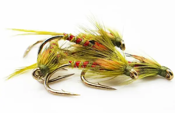 J/C Olive/Red Cruncher | Kindale Fly Fishing