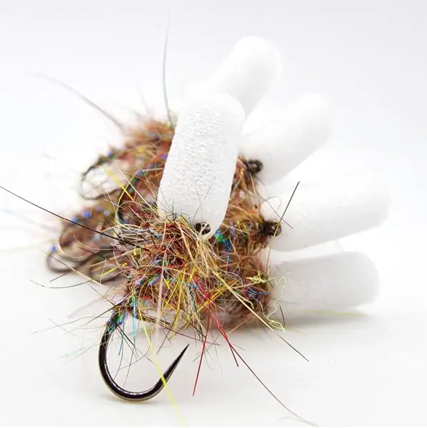 Rainbow Pearl Suspender Buzzer - #14 | Kindale Fly Fishing