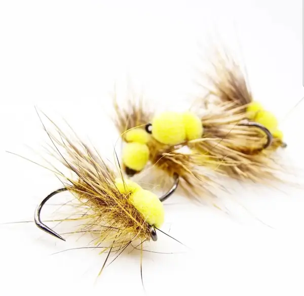 Golden Olive Balloon Caddis - #12 | Kindale Fly Fishing
