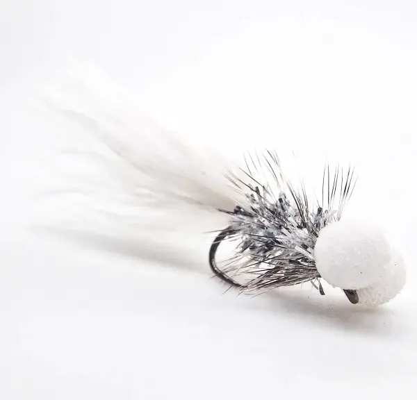 White and Silver Humongous Booby - #10 | Kindale Fly Fishing