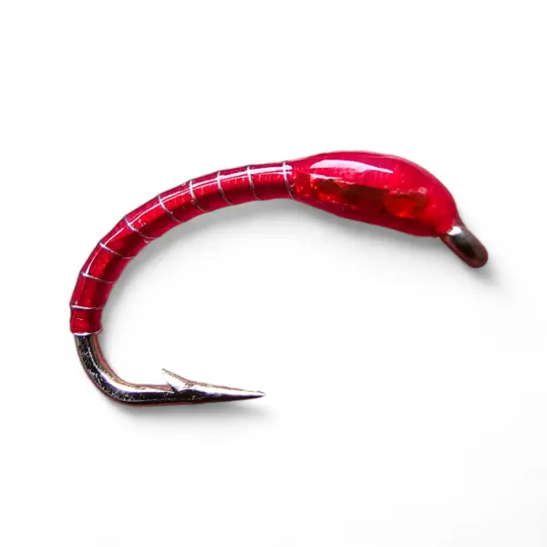 Red Holo Blood Worm Buzzer | Kindale Fly Fishing